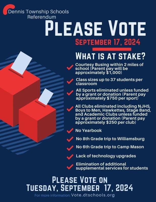 Please Vote | Dennis Township School District