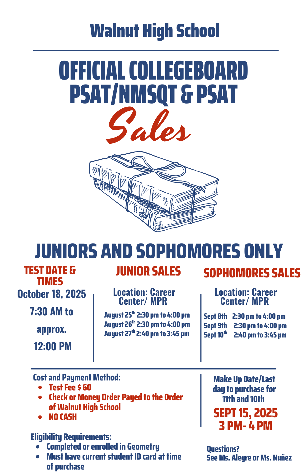 PSAT/NMSQT Information – Grade Level Coordinators (GLCs) – Walnut High ...