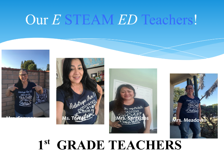 FIRST GRADE TEACHERS – Teachers – Heliotrope Avenue Elementary