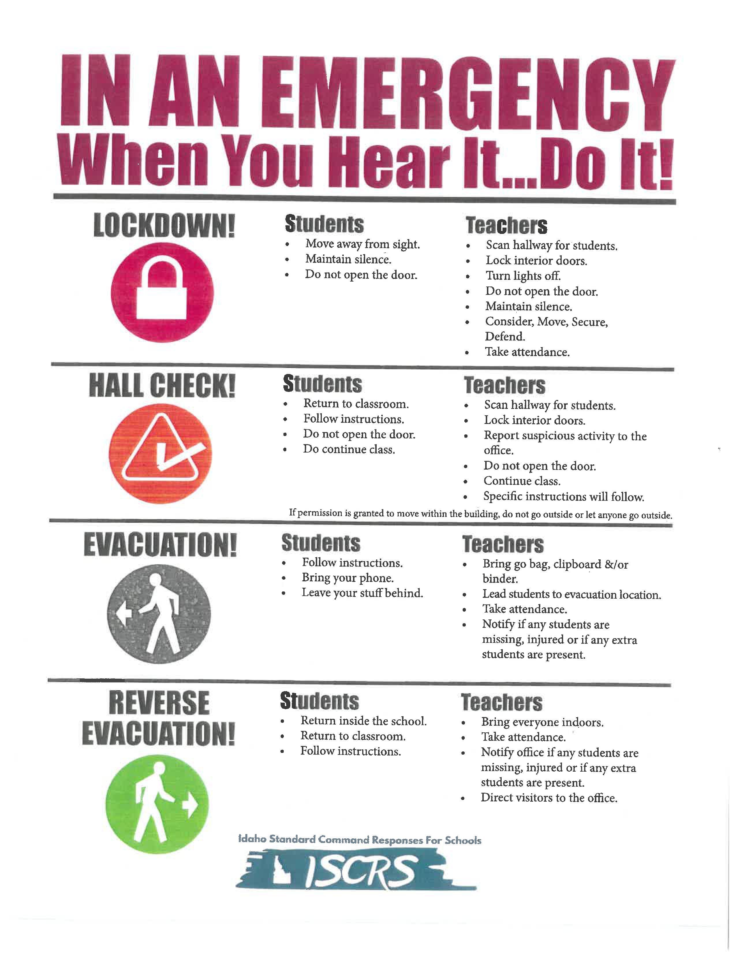 School Safety Procedures Parents Lewis And Clark Elementary School