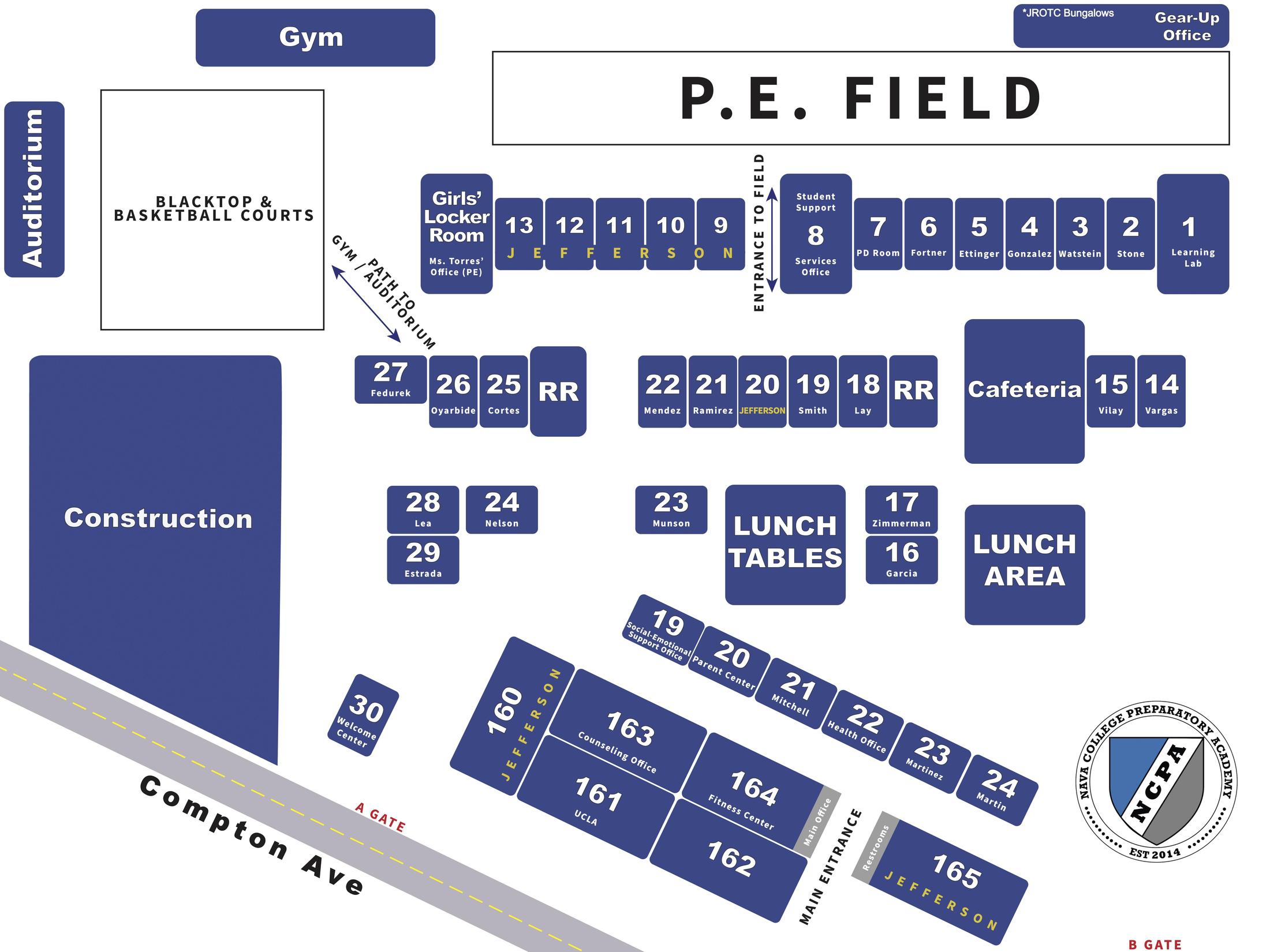 Campus Map – About NCPA – Nava College Preparatory Academy