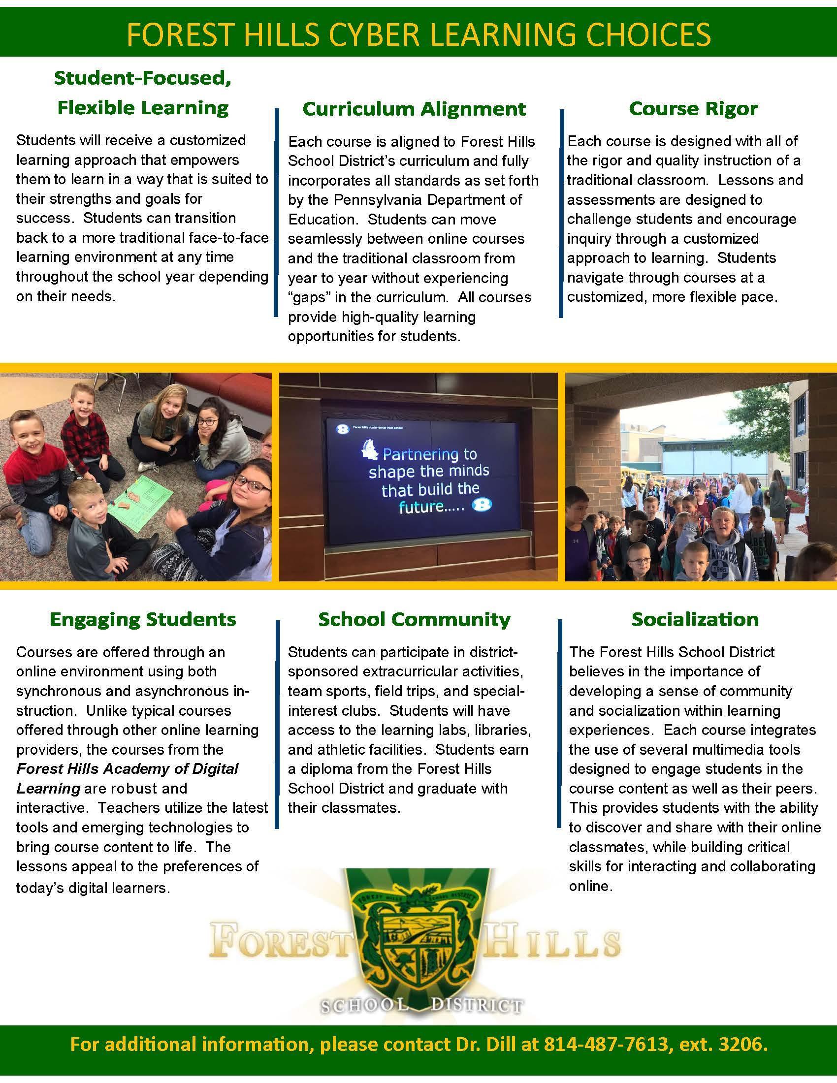 Digital Learning Brochure – Cyber School – Forest Hills School District