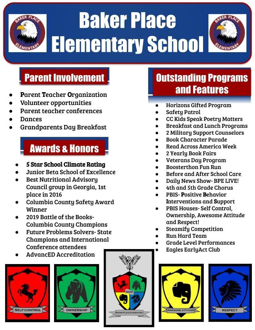 School Profile – About Us – Baker Place Elementary School