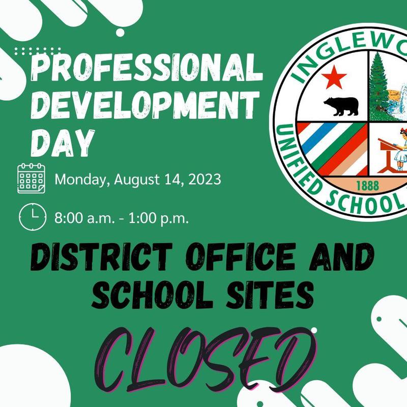 All Staff Professional Development Day- District Office and School ...