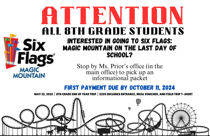 Attention all 8th grade students! | Justice Myron E. Leavitt Middle School