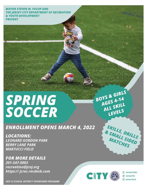 Spring Youth Soccer Sign-Up | Fred W. Martin Center for the Arts, PS #41