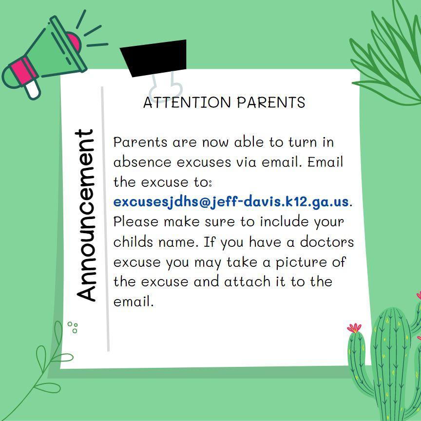 Parent Involvement – Parent Information – Jeff Davis High School