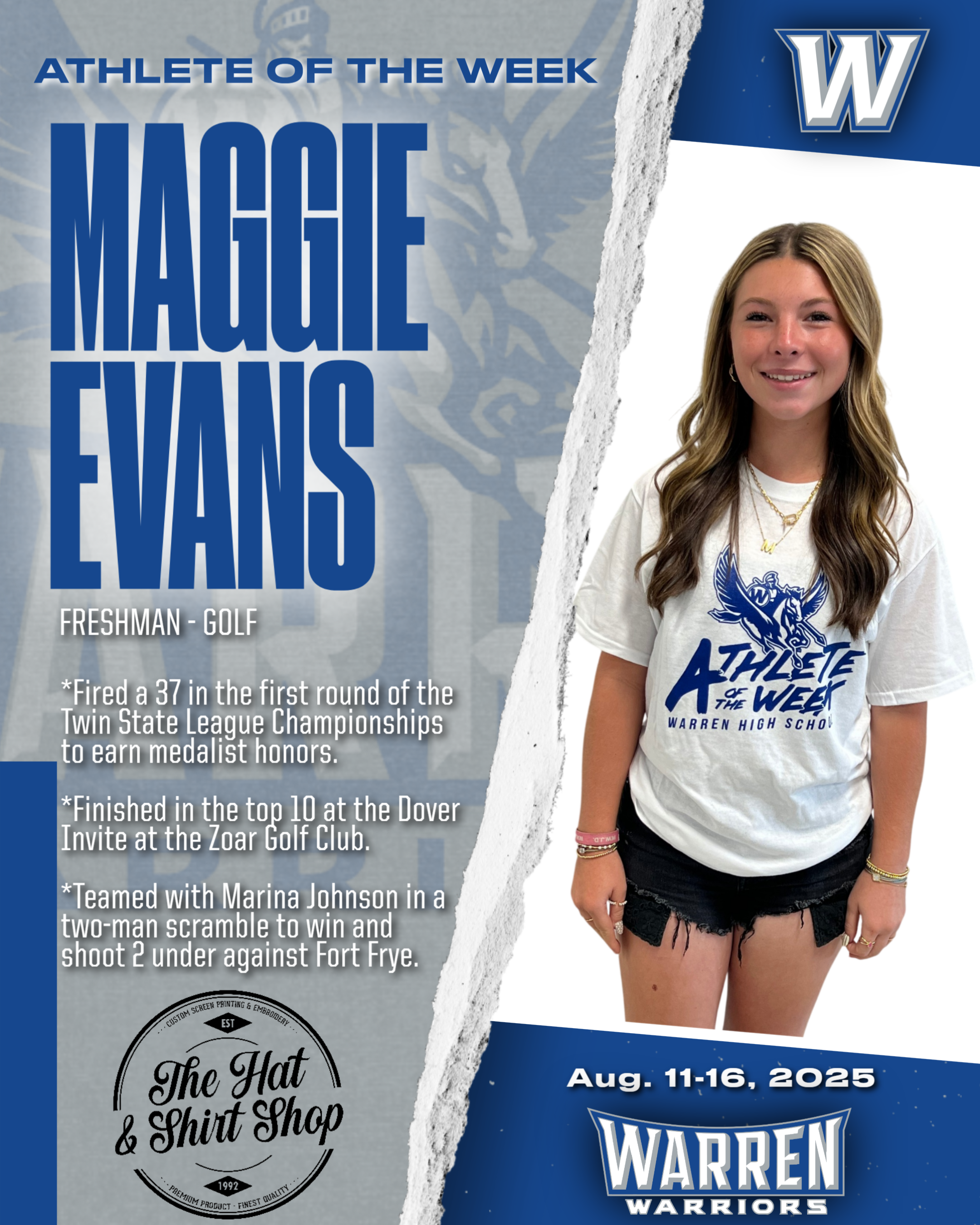 Athlete of the Week – Athletic Honors – Warren Local High School Athletics