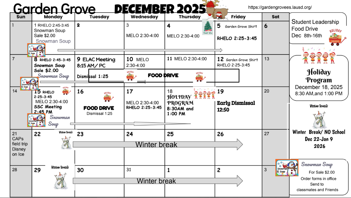Garden Grove Events Calendar – Calendar & Schedules – Garden Grove ...