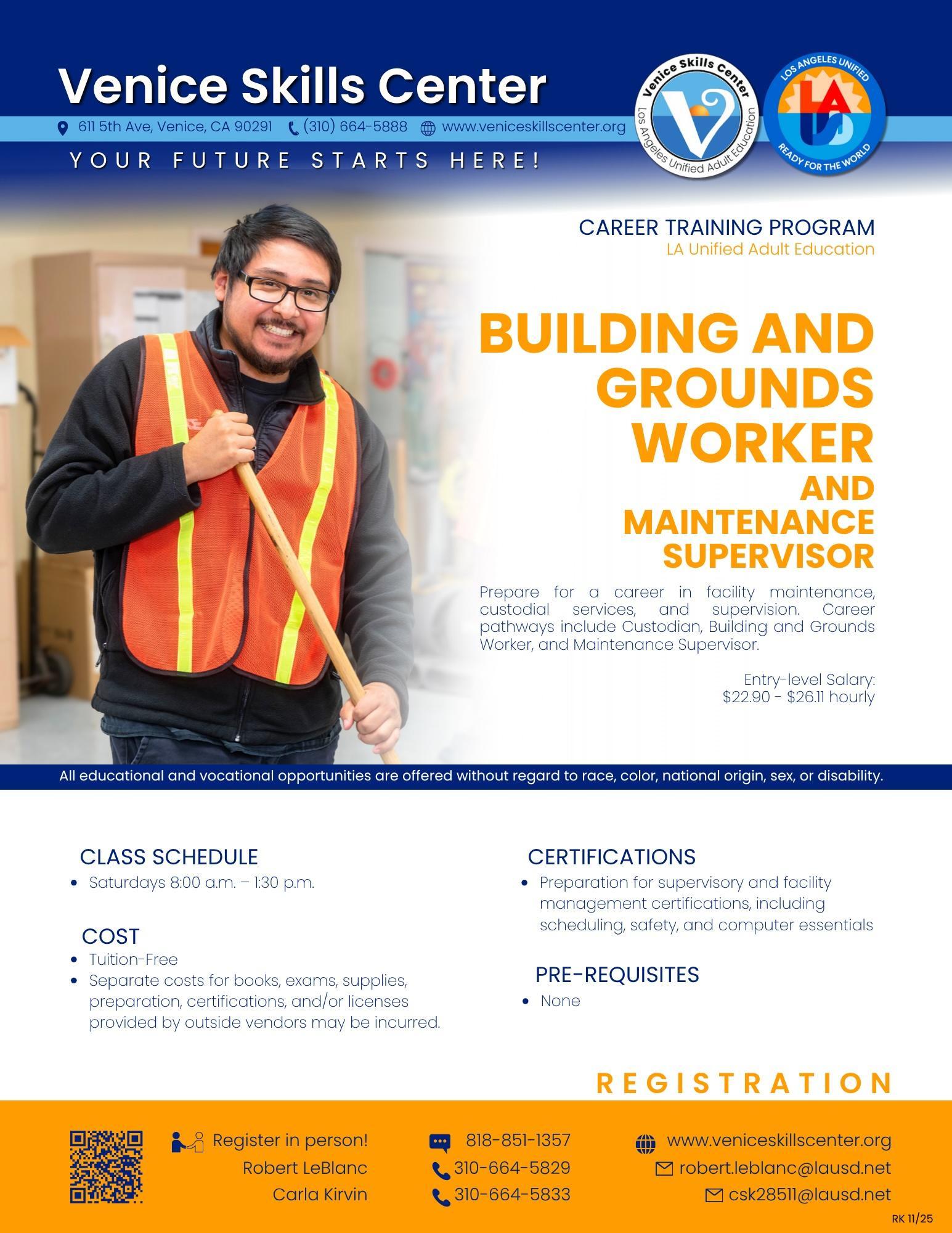 Building and Grounds | Venice Skills Center