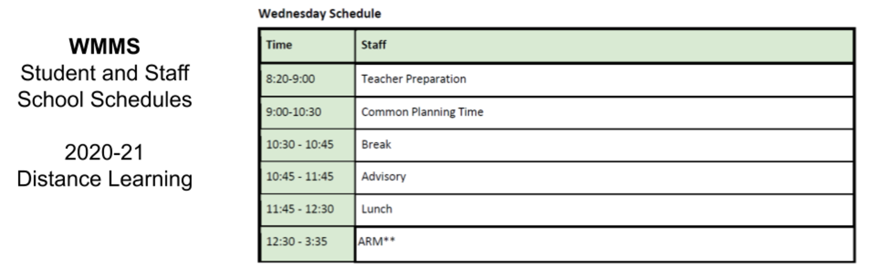 Washington Manor Middle School