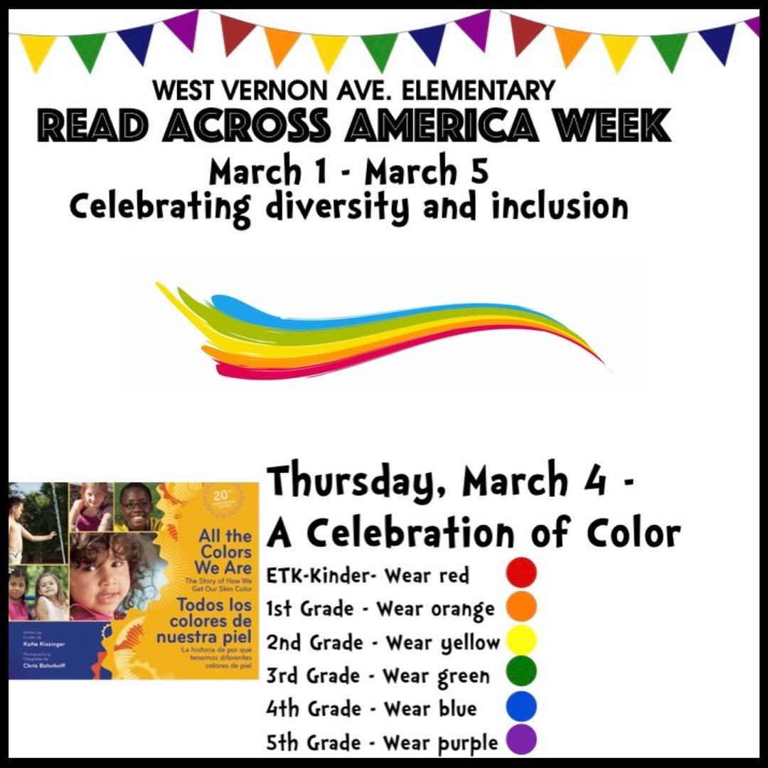 Read Across America 20-21 – Our School – West Vernon Avenue Elementary