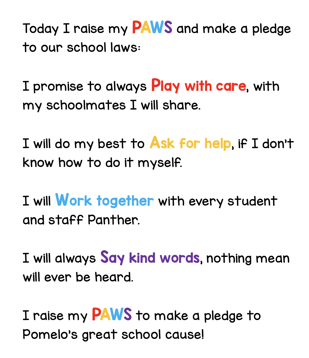 School Rules & Policies - Essential Information - Pomelo Community ...