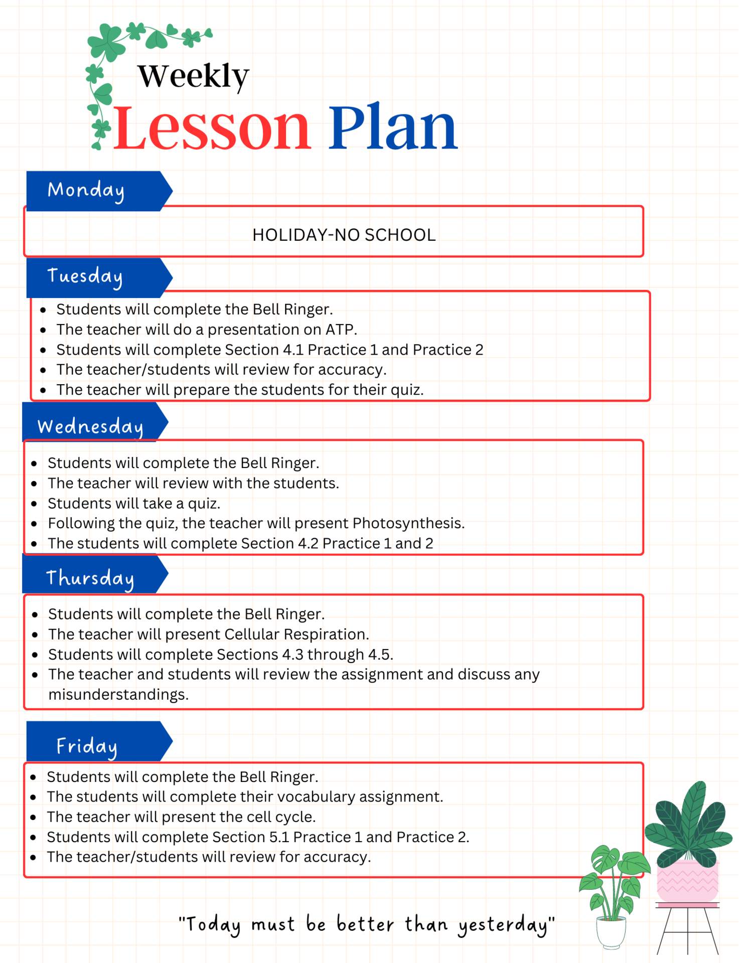 Lesson Plans Brookhaven High School