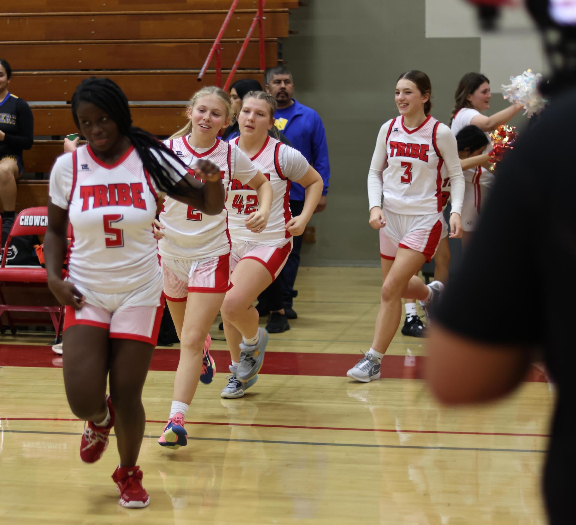 Varsity Girls Basketball Run In & Cheer vs. Parlier -- January 30, 2024 ...