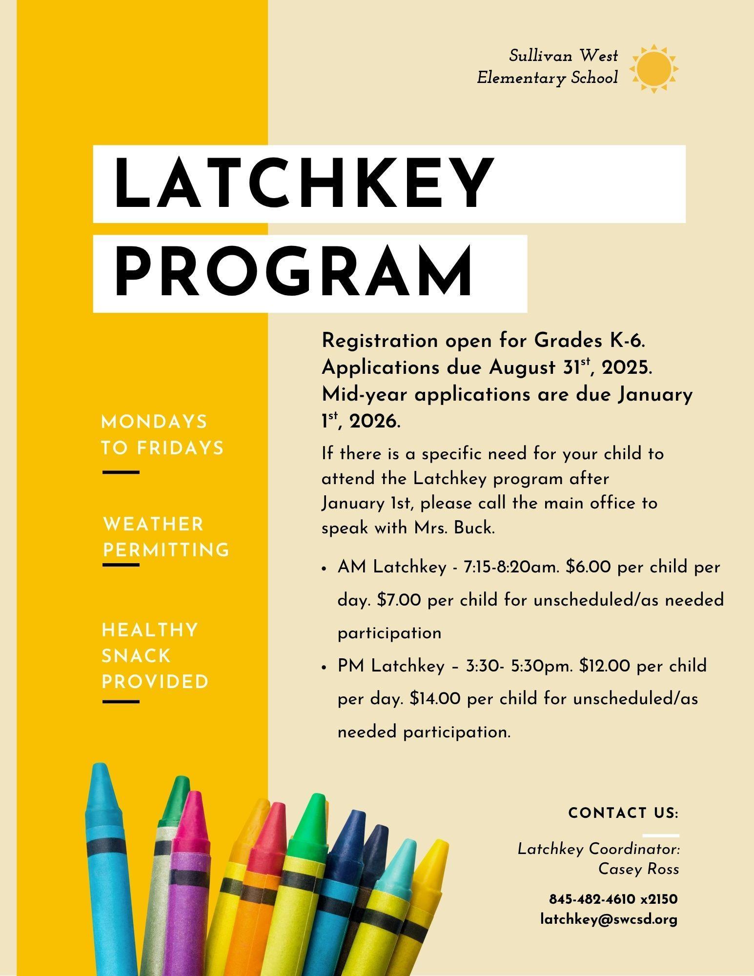 Latchkey – Elementary – Sullivan West Central School District