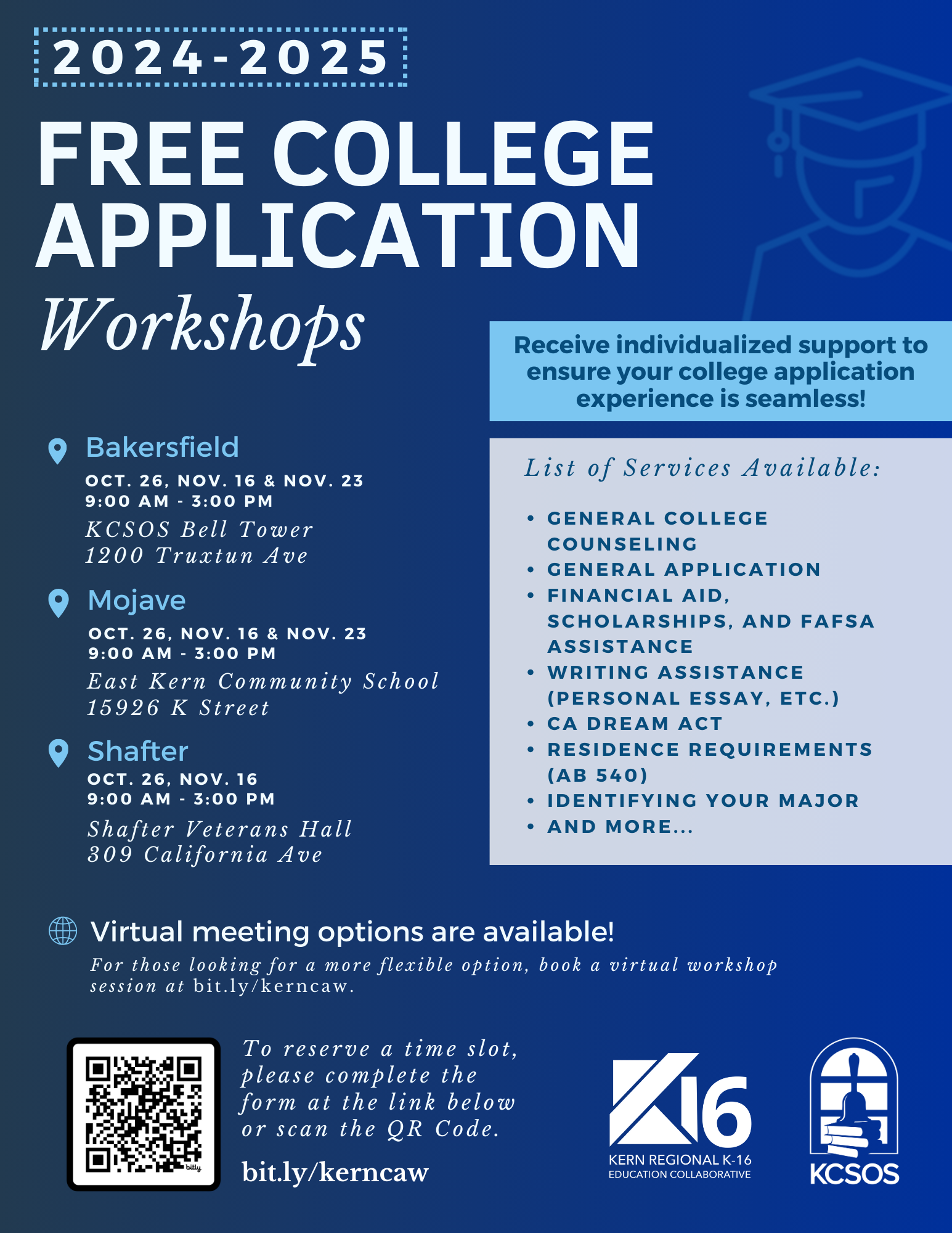 Free College Application Workshop | Tierra Del Sol High School