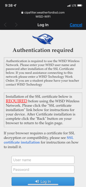 Personal Devices - Connect an iPhone to the WISD Network – Technology ...