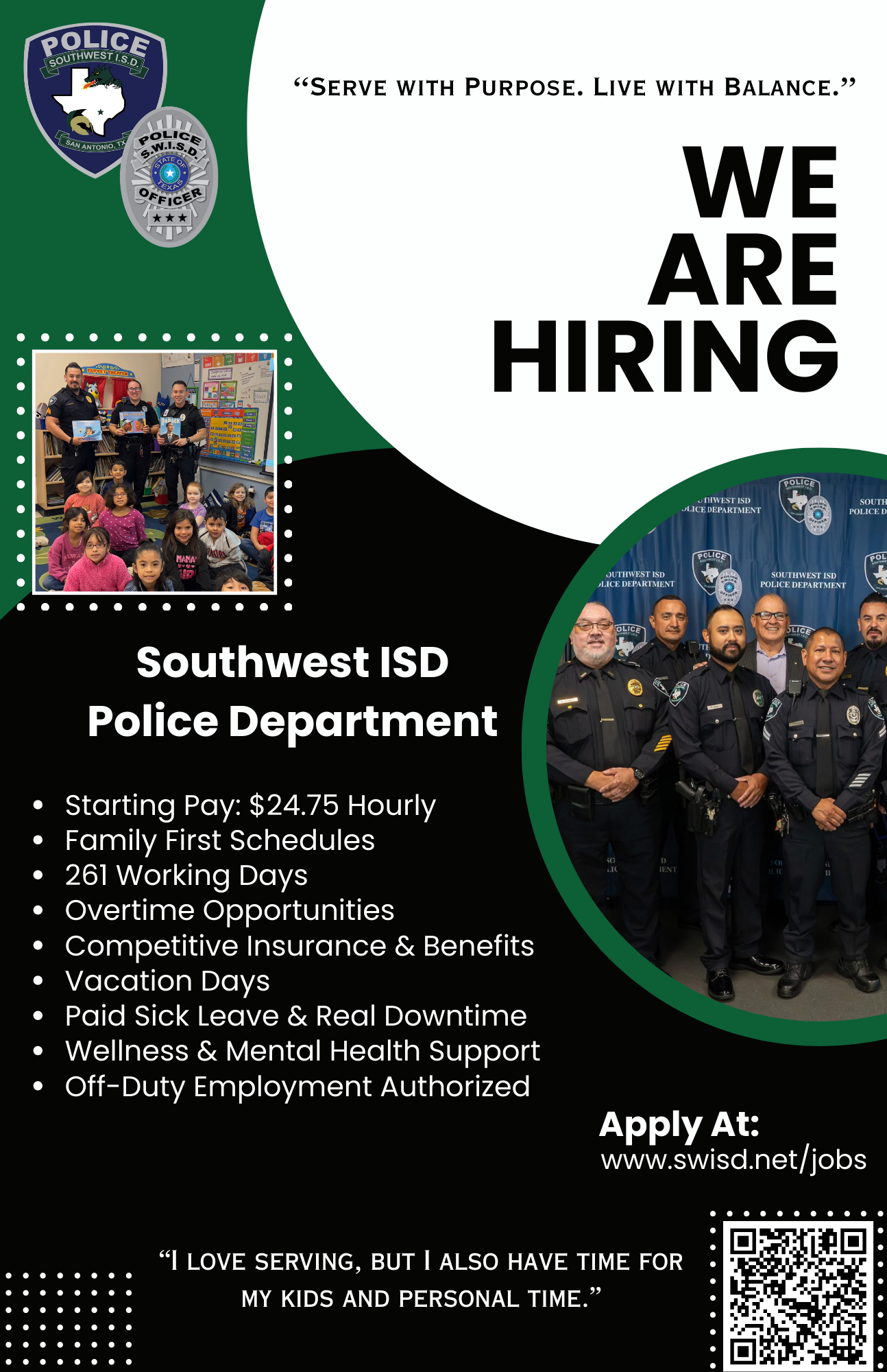 Now Hiring! – Police Department – Southwest Independent School District