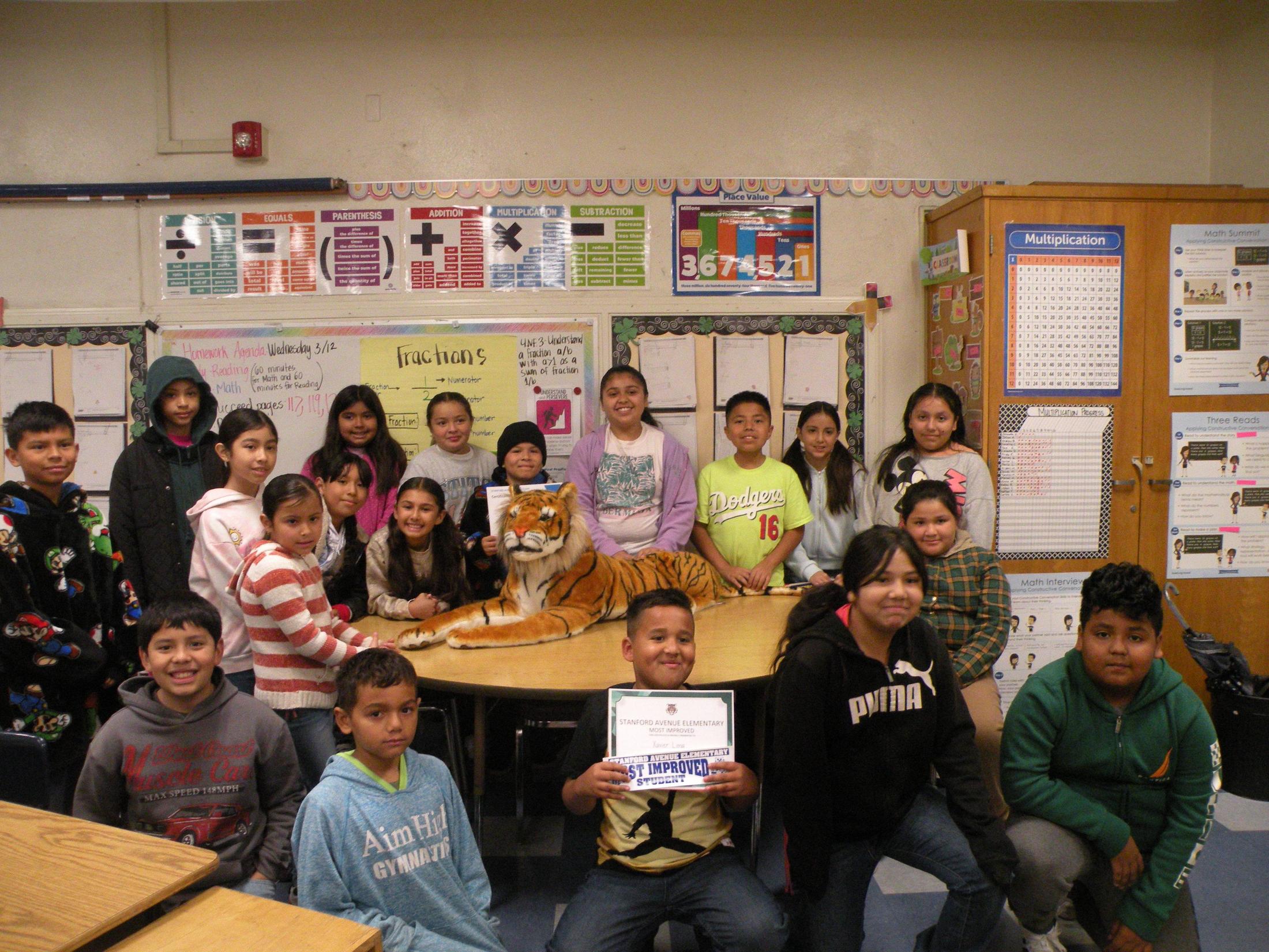 Best Class Attendance – Students – Stanford Avenue Elementary