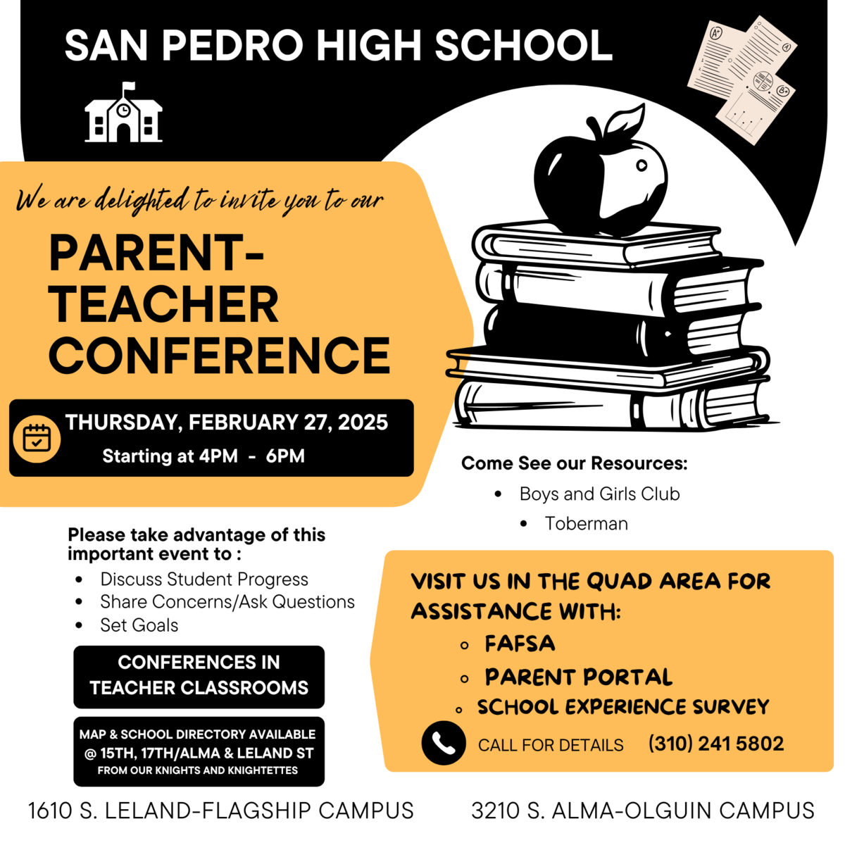 PARENT CONFERENCES (THURSDAY, FEBRUARY 27, 2025 from 4:00 PM - 6:00 PM ...