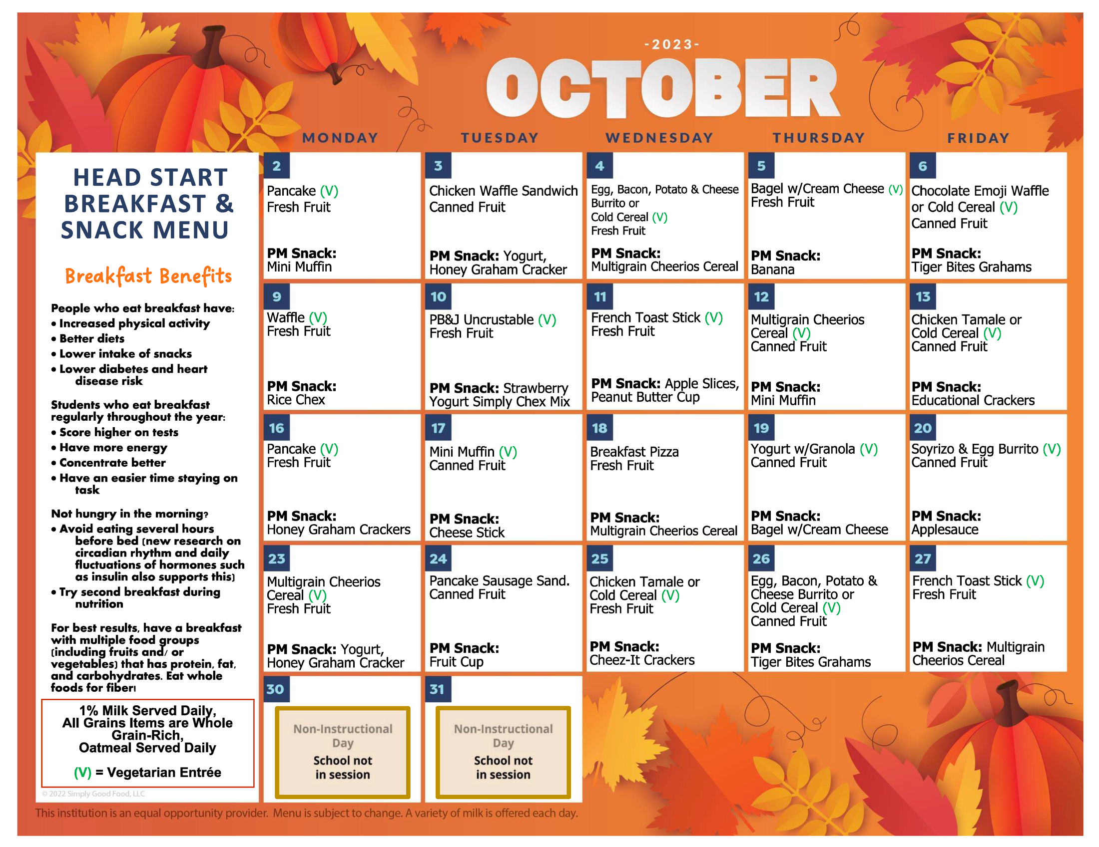 Menus – Nutrition Services – Montebello Unified School District