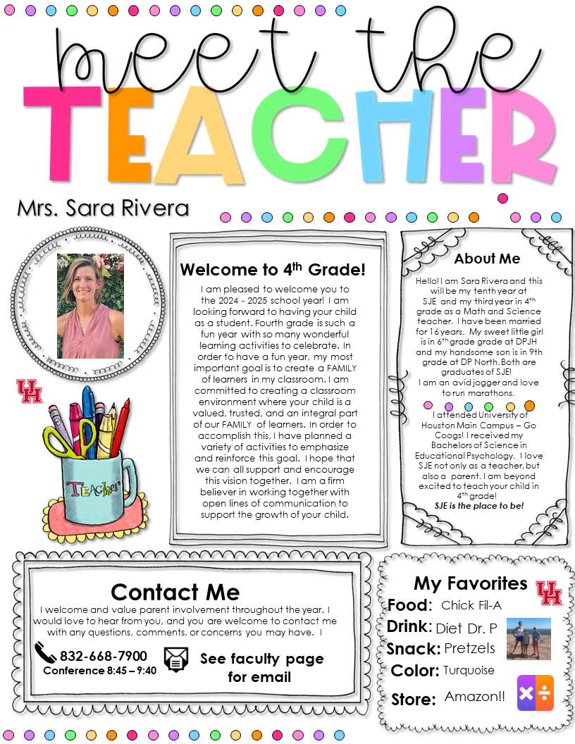 Meet the Teacher – Sara Rivera – San Jacinto Elementary
