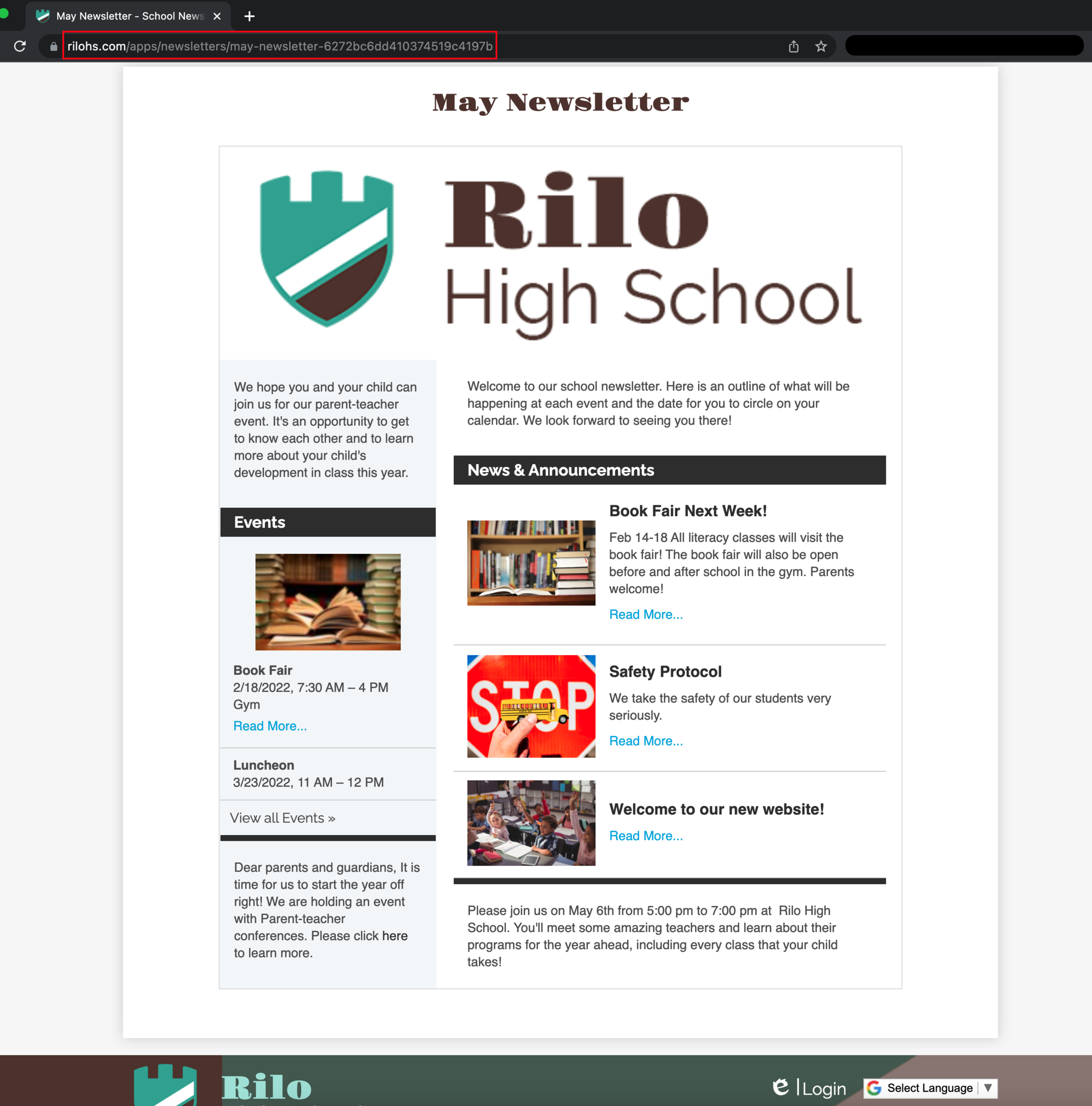 Create A Public Link Newsletters Edlio Help Center