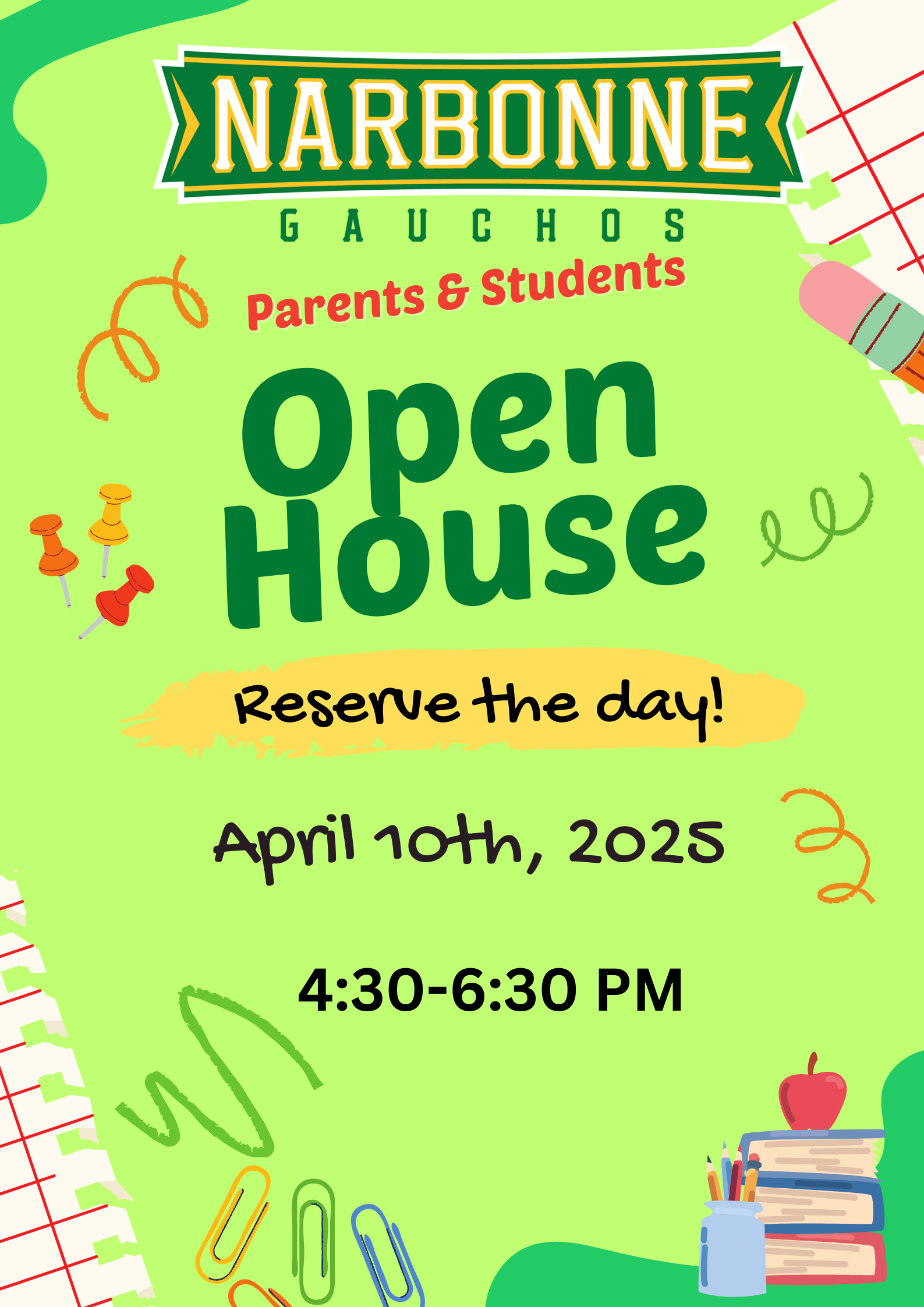 Parents & Students Open House | Nathaniel Narbonne Senior High