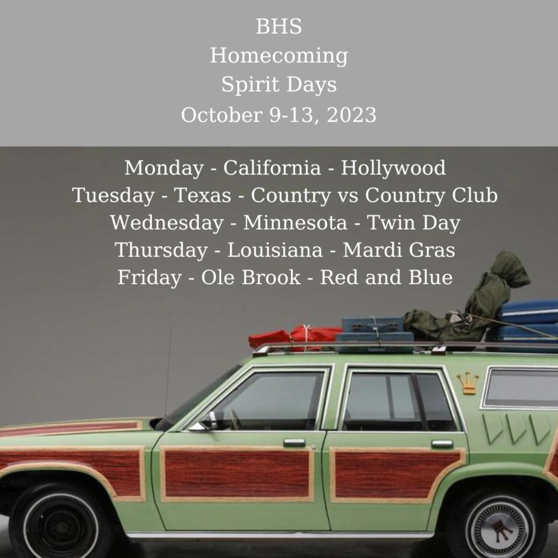 BHS Homecoming Spirit Days | Brookhaven School District