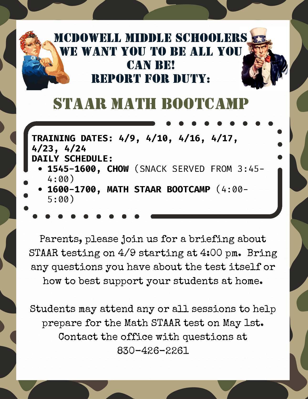 STAAR Math Bootcamp | Hondo ISD