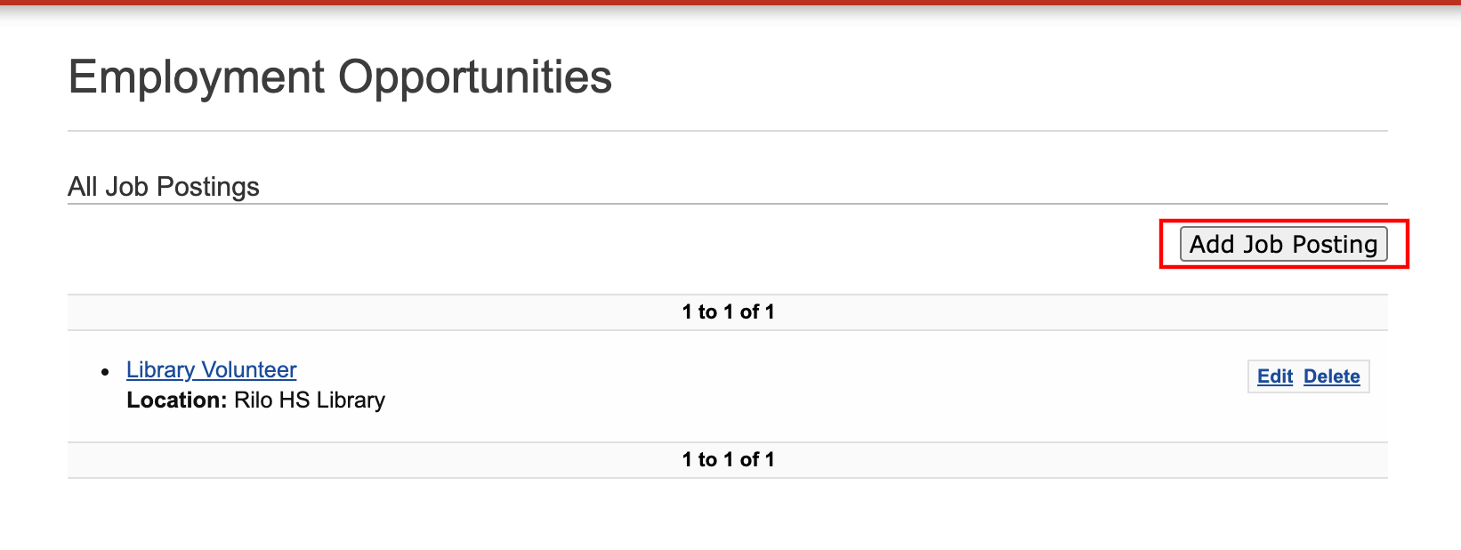 Add a job posting – Employment Opportunities – Edlio Help Center