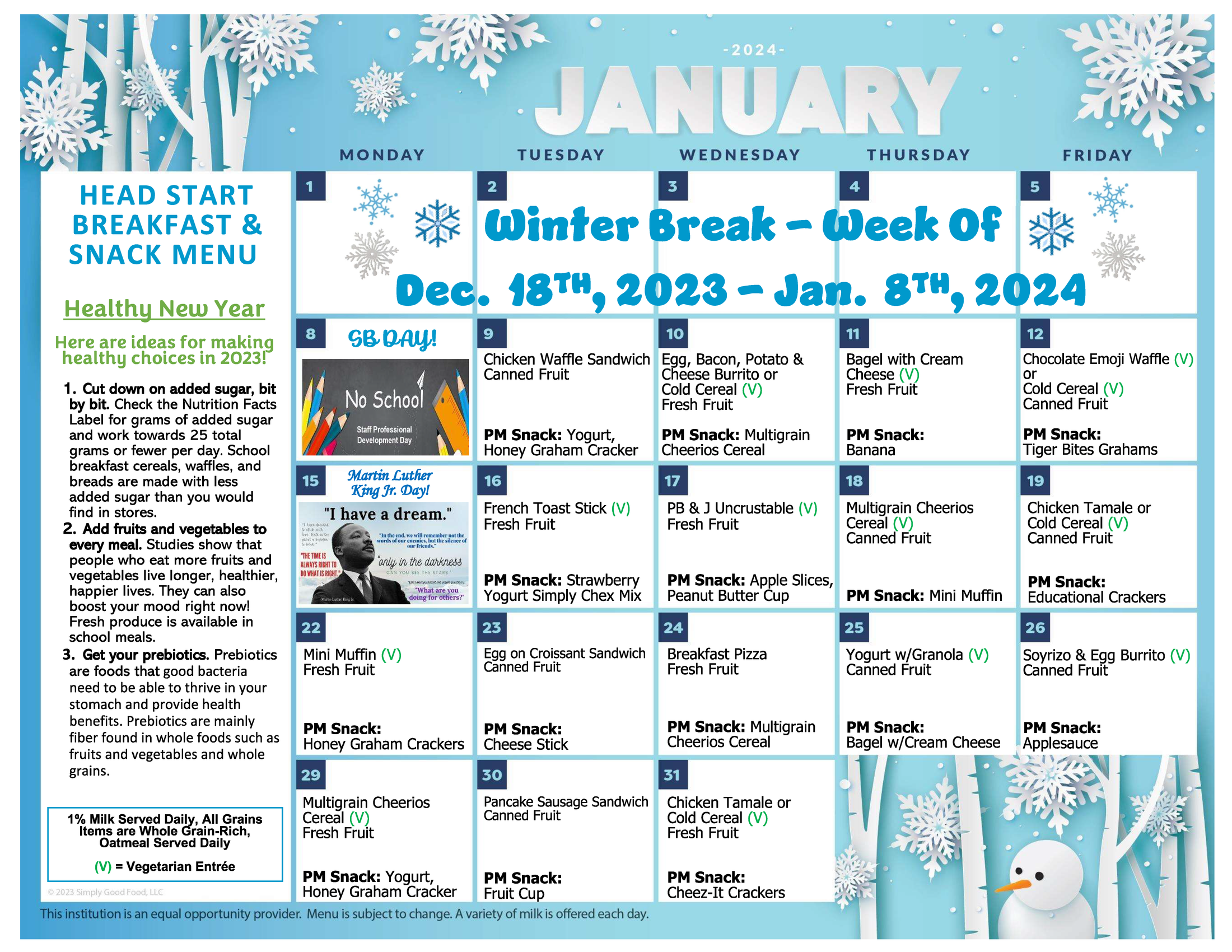 Menus – Nutrition Services – Montebello Unified School District