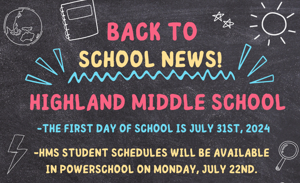 Welcome Back To School 2024 | Highland Middle School