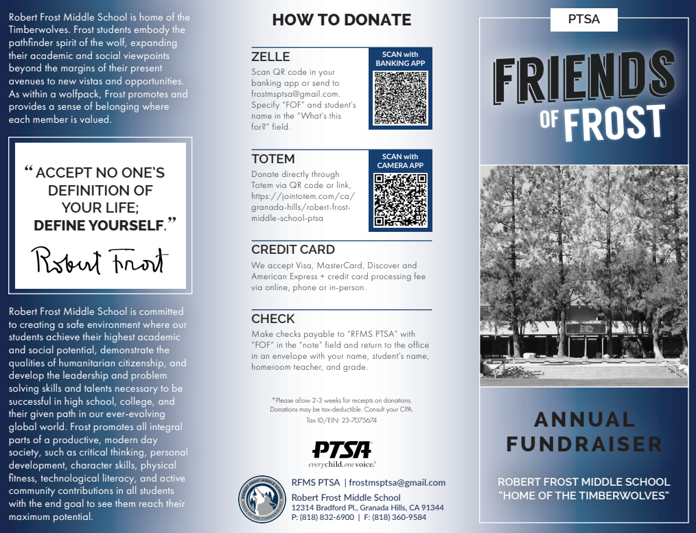 PTSA - Fundraising – Parent Teacher Student Association (PTSA) – Robert ...