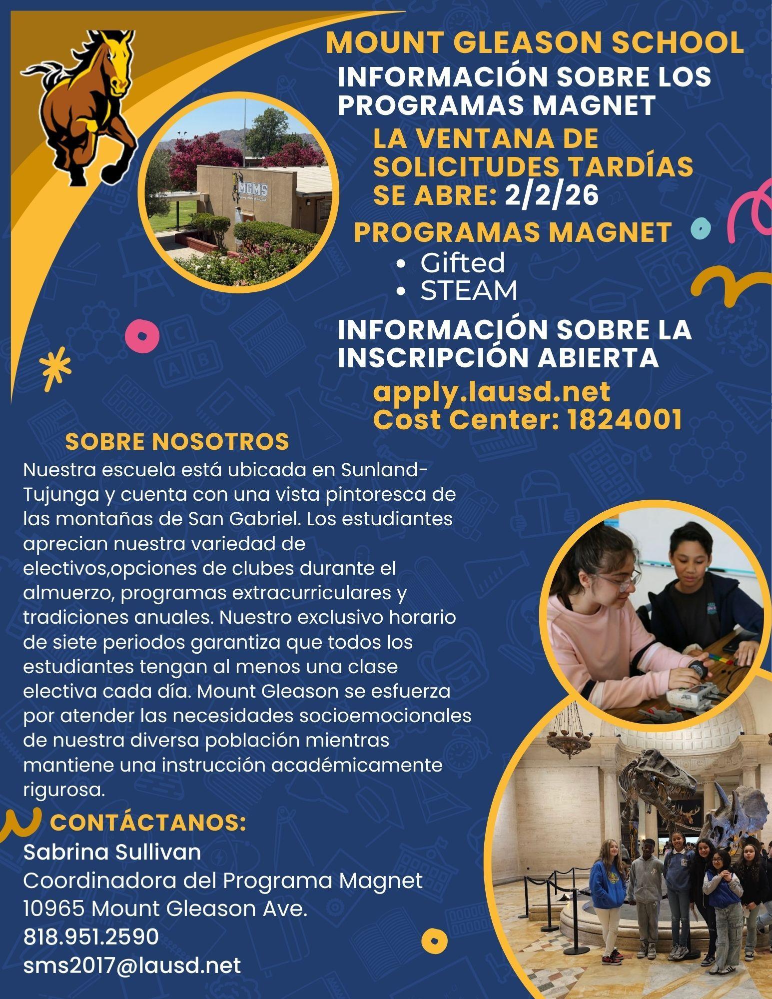 Magnet Information – Magnet Programs – Mt. Gleason Middle School