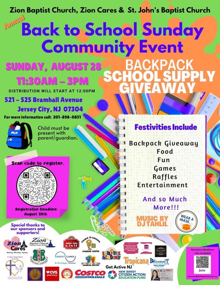 Back to School Sunday Community Event | Fred W. Martin Center for the ...