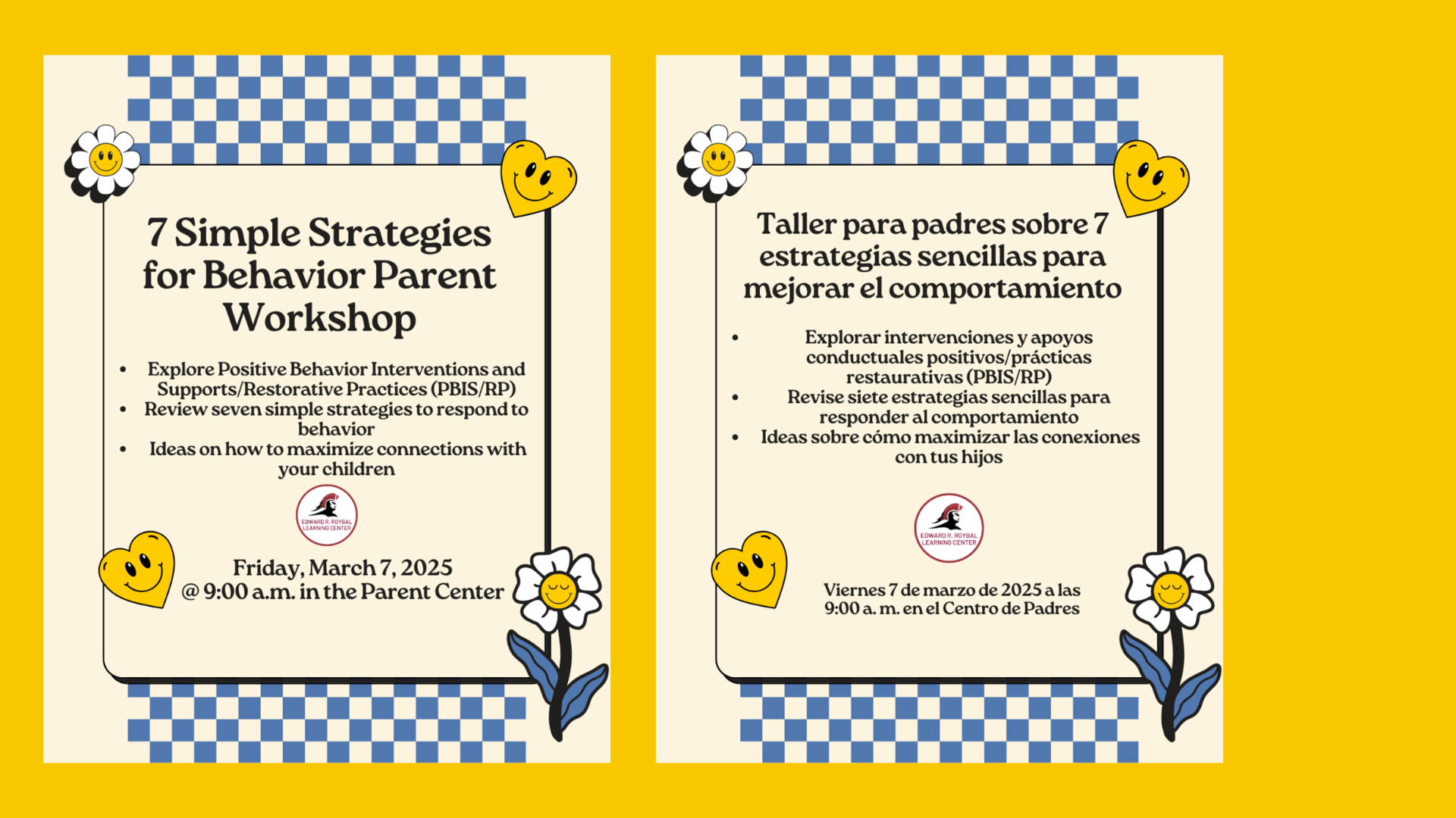 Meetings, Workshops, and Classes – Parent Center – Edward R Roybal ...