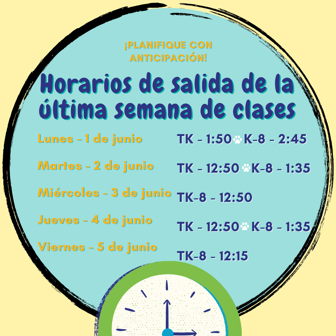 Early Dismissals - Last Week of School | Latimer School