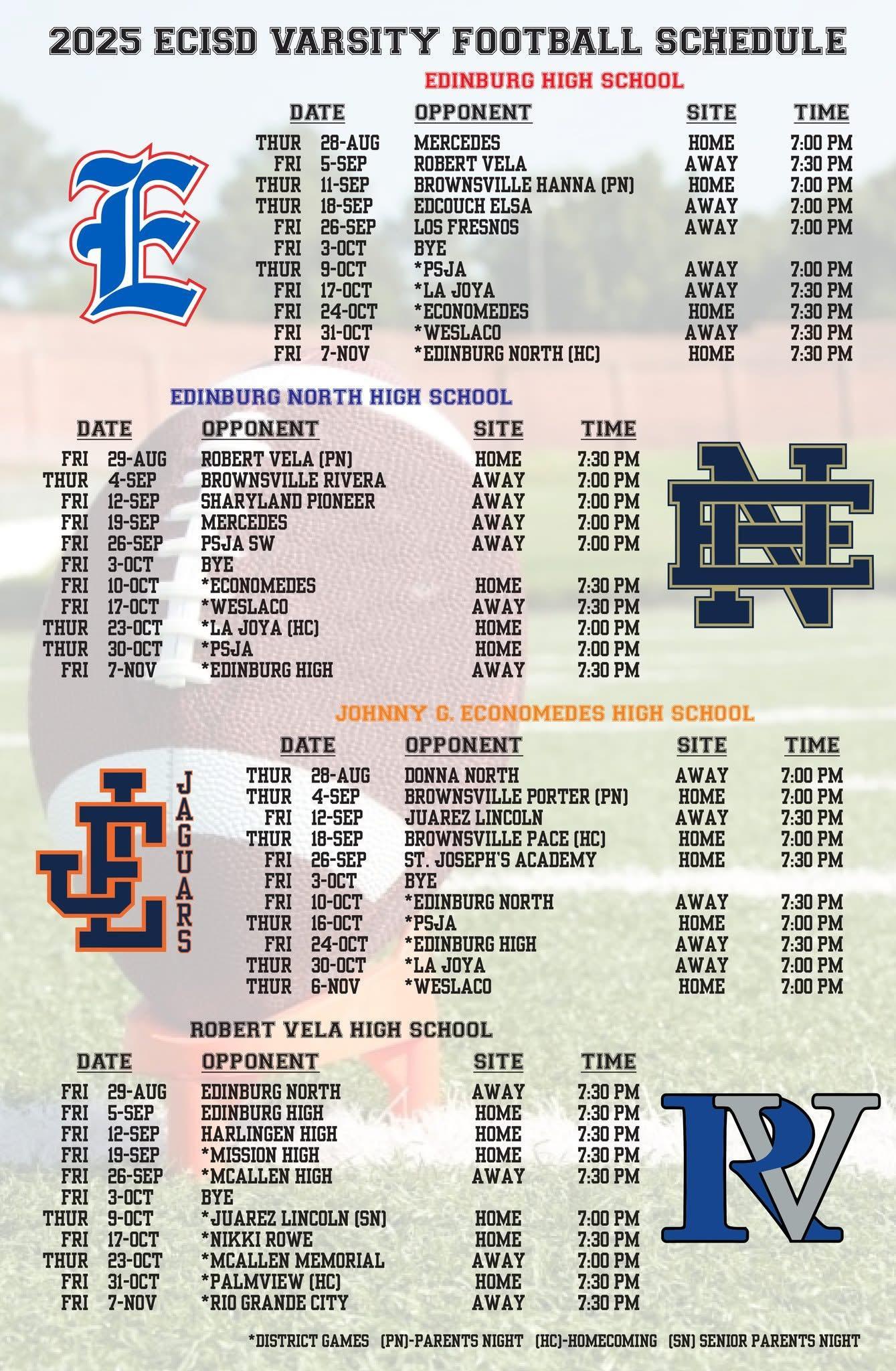Richard R. Flores Stadium Guidelines – Athletics – Edinburg High School