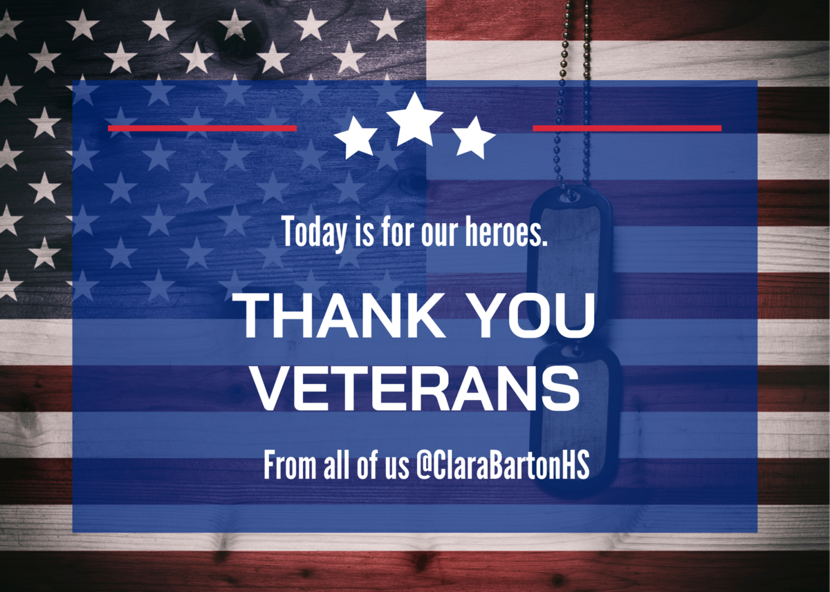 Happy Veterans Day | Clara Barton High School