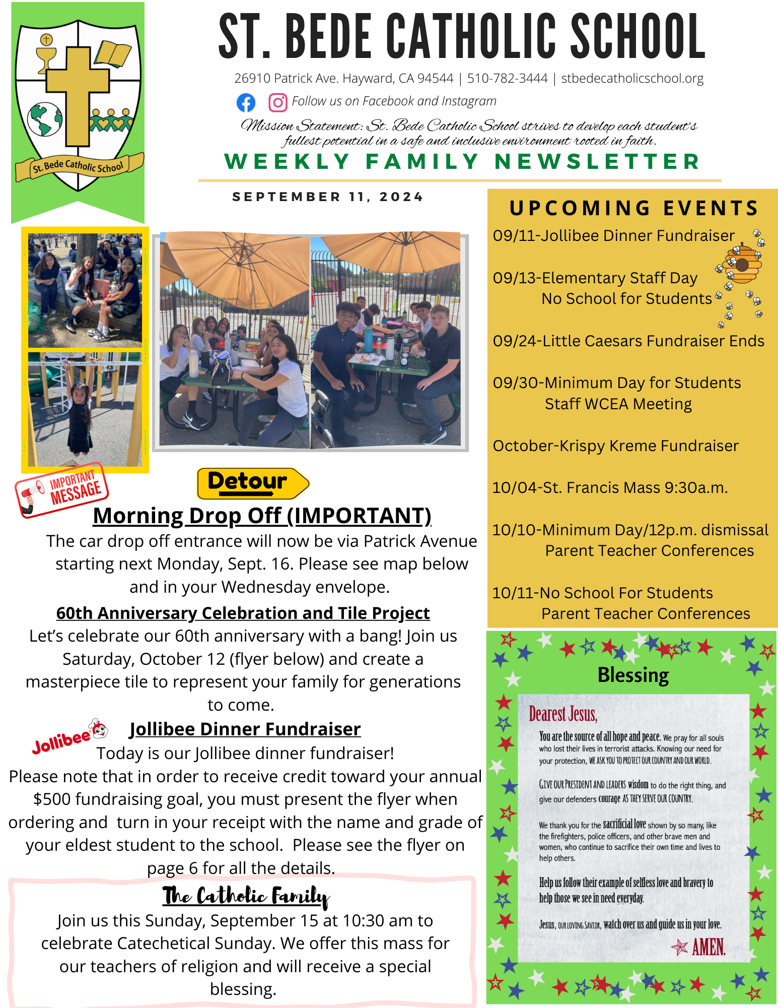 Weekly Newsletter – Parents – St. Bede Catholic School