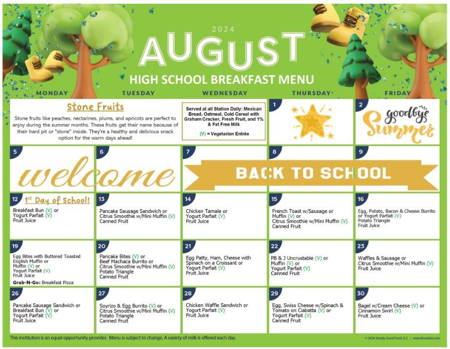 Breakfast/Lunch Menu – Parents/Students – Applied Technology Center ...