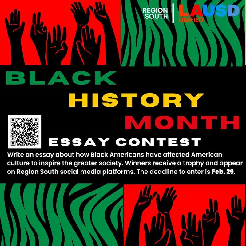 Black History Month Essay Contest | 232nd Place School & STEMM Magnet