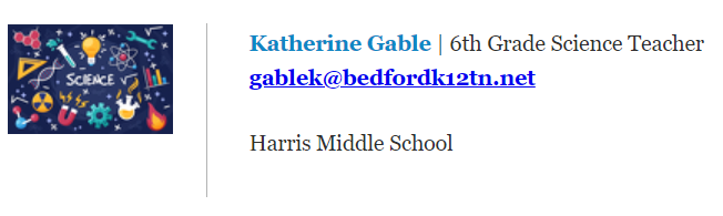 Miss Gable – Katherine Gable – Harris Middle School