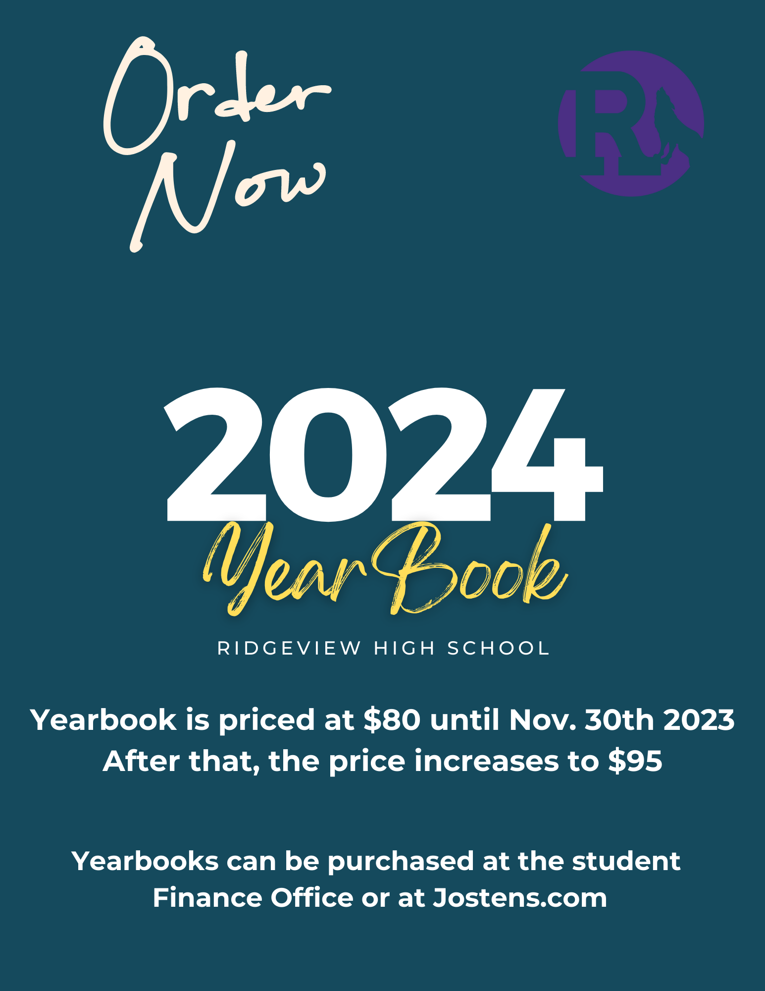 Yearbook Sales | Ridgeview High School