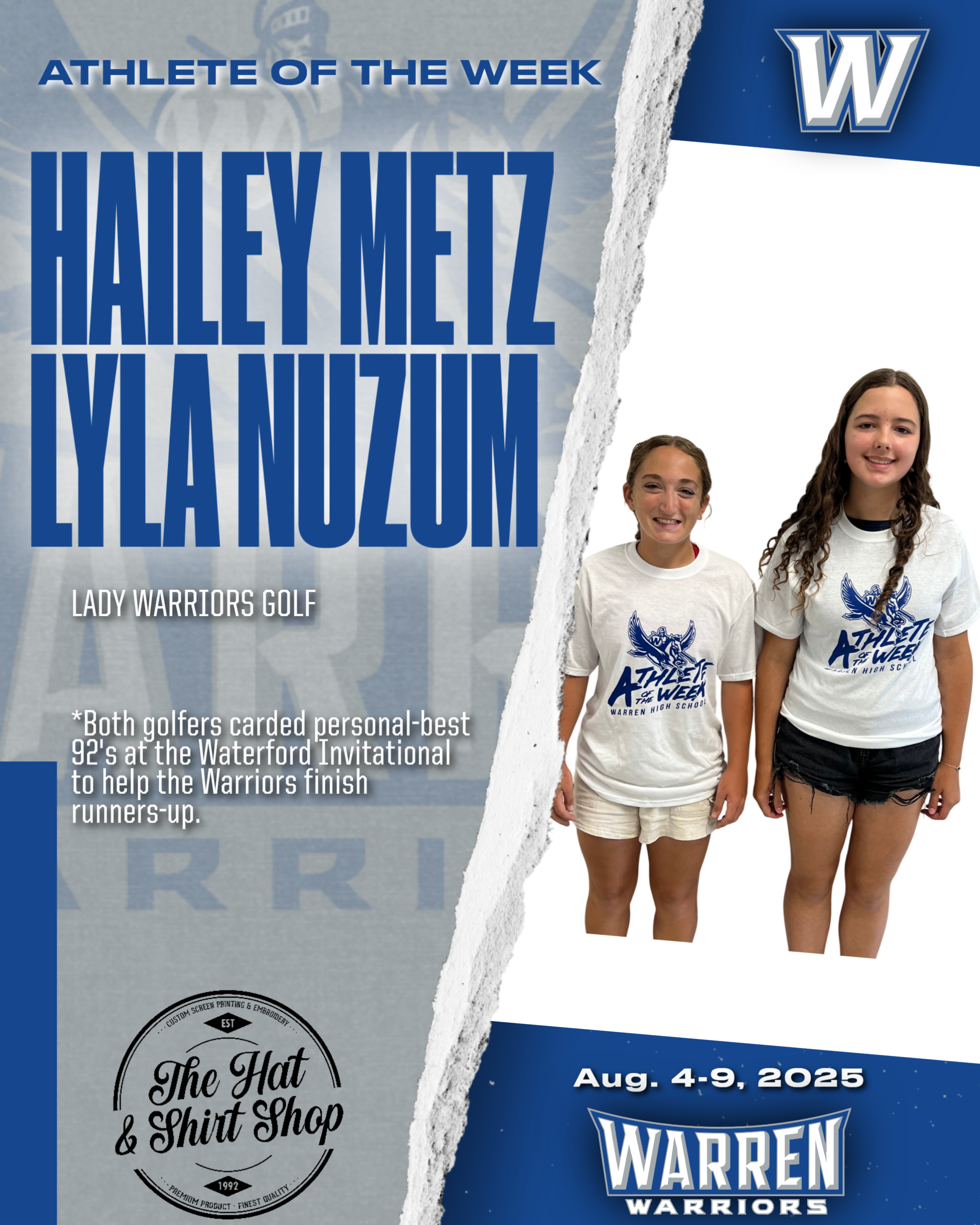 Athlete of the Week – Athletic Honors – Warren Local High School Athletics