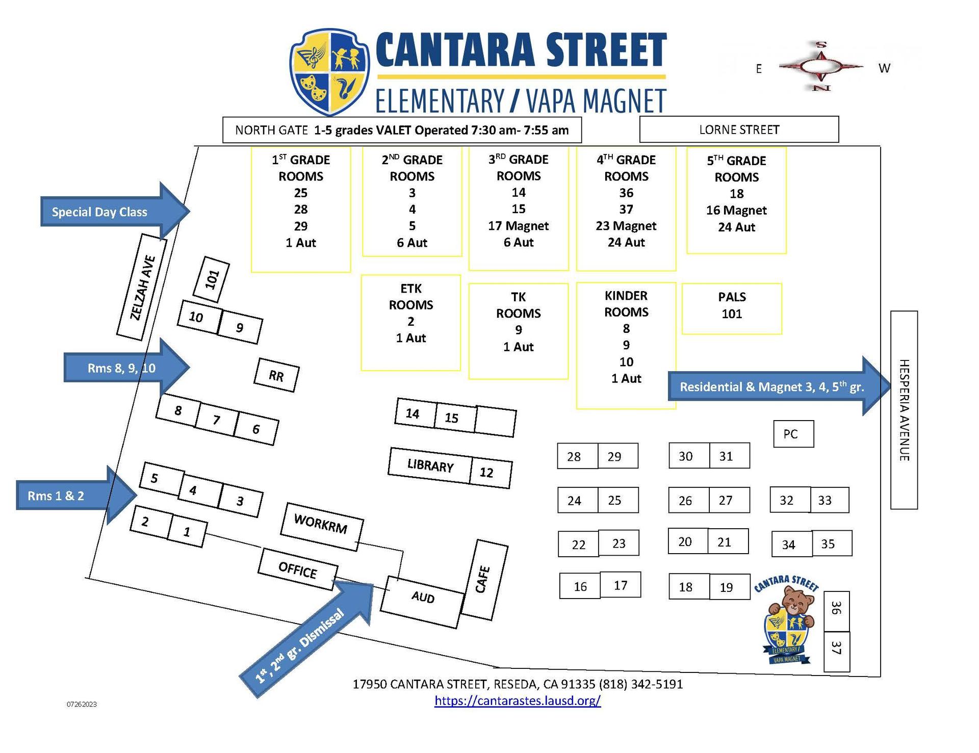 Gate Map – General Info – Cantara Street Elementary/VAPA Magnet