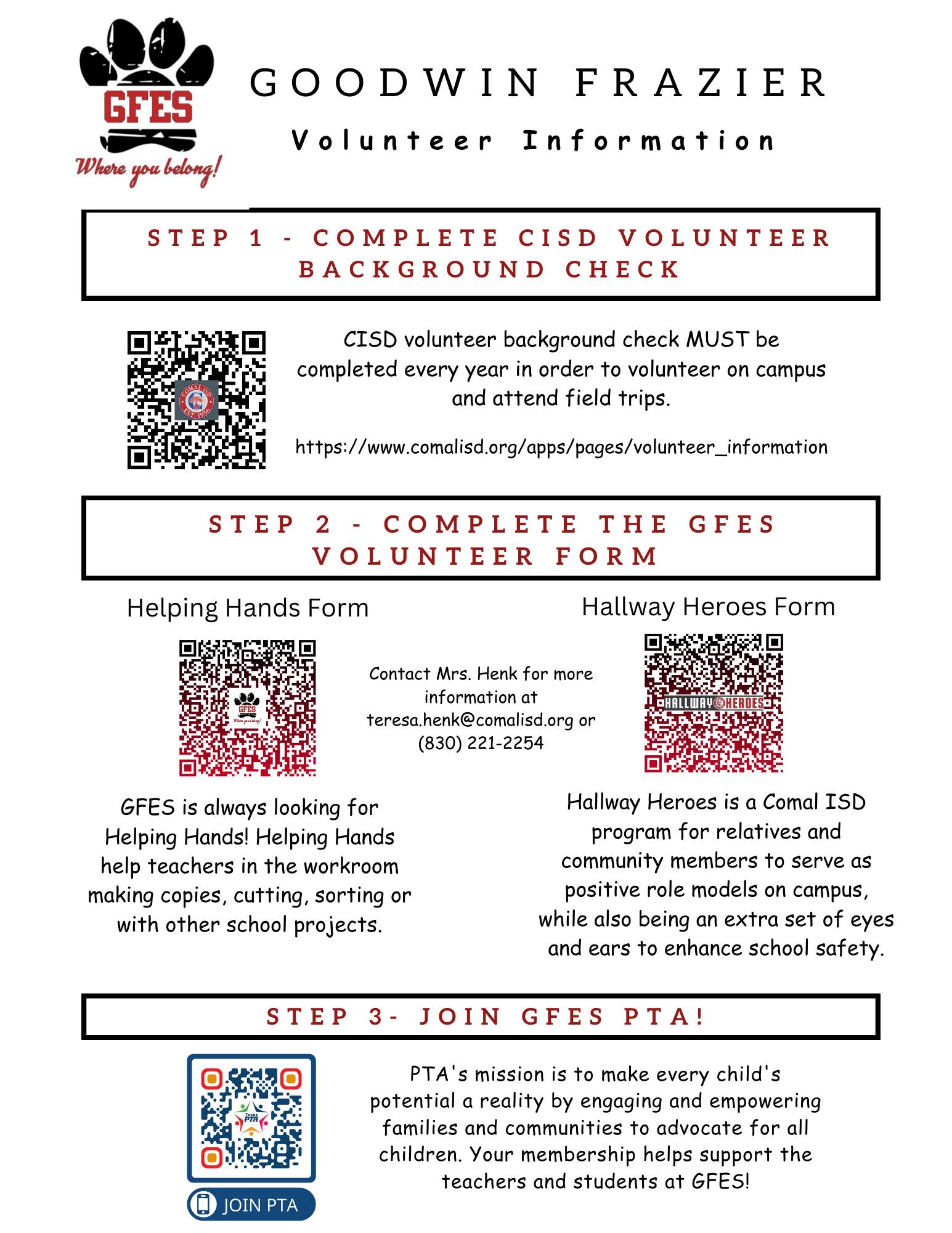 Family Resources - Students/Families - Goodwin Frazier Elementary