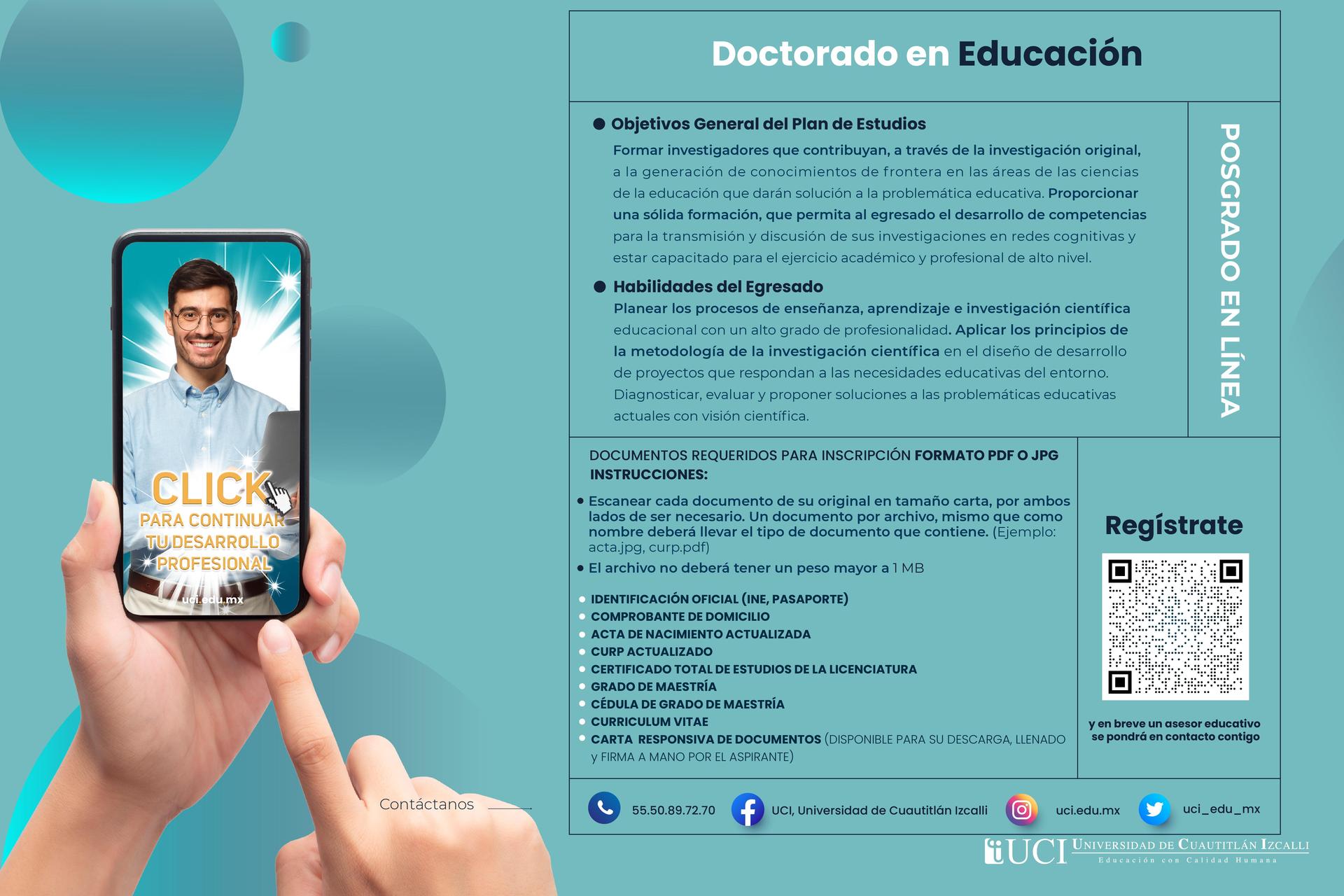 Doctorado en Educación – POSGRADOS EN LINEA – Universidad Cuautitlán ...